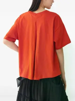 STUDIO TOMBOY Graphic Print Box-pleat T-shirt - Orange