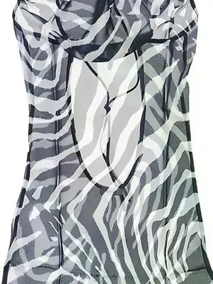 REINA OLGA Zebra Print Mini Dress