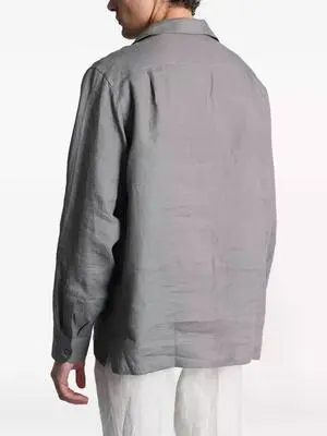 LARDINI Chest-pocket Long-sleeve Polo Shirt