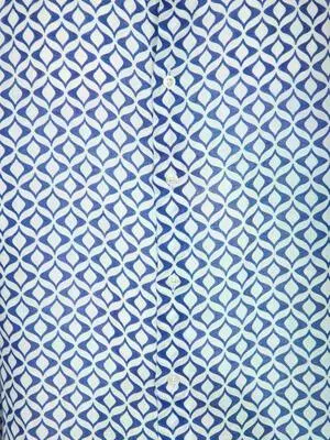 PENINSULA SWIMWEAR Alina Geometric-print Long-sleeve Shirt