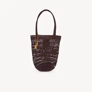 Chloé Chloé Small Summer Banana Tote Bag Kohl Brown