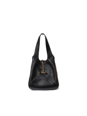 Chloé Small Balloon Bag In Grained Leather - Black