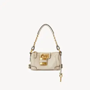 Chloé Small Paddington Chain Bag In Grained Leather - Cloudy Cream