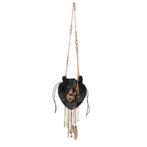 CHLOÉ Chloé Château Treasures Crossbody Bag In Grained & Suede Leather