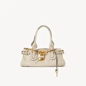 Chloé Paddington Bag In Grained Leather - Cloudy Cream