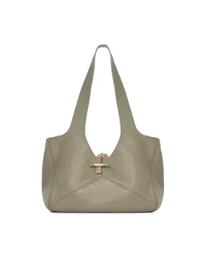 Chloé Chloé Grained Leather Balloon East-West Tote Bag Aloe Green