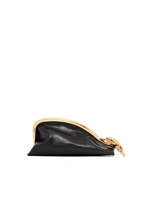 Chloé Small Eden Treasures Clutch In Leather - Black