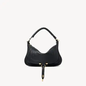 Chloé Small Marcie Shoulder Bag In Soft Leather - Black