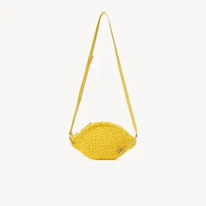 Chloé Tropicus Lemon Crossbody Bag In Waxed Cord - Radiant Yellow