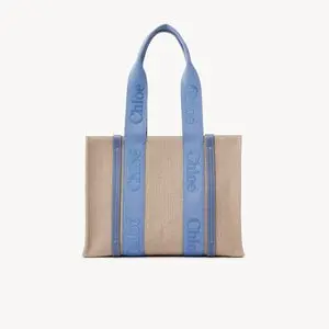 Chloé Woody Tote Bag - Ashes Blue