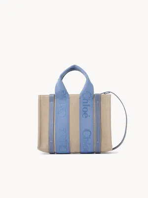 Chloé Small Woody Tote Bag - Ashes Blue