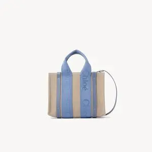 Chloé Small Woody Tote Bag - Ashes Blue