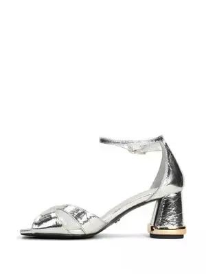GOLD & ROUGE Crinkled-effect Sandals