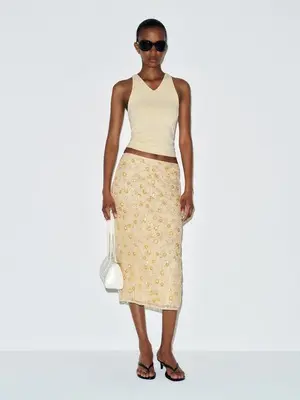 REFORMATION Helen Midi Skirt
