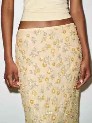 REFORMATION Helen Midi Skirt