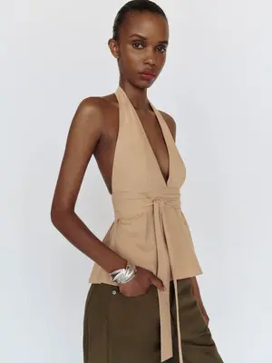 Reformation Open Back Blouses