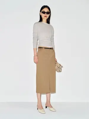 REFORMATION Renee Skirt - Natural