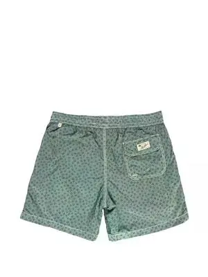 Hartford Geometric Print Drawstring Swim Shorts