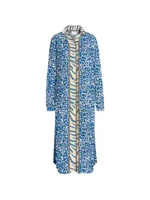 MC2 SAINT BARTH Cotton Animal Print Shirt Dress