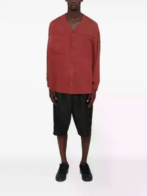 HOUSE OF THE VERY ISLANDS Luiz V-neck Shirt - Red