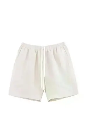 TRIBE AND TRUE Linen Drawstring Waist Shorts - Neutrals