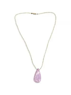 MADISON Phosphorite Teardrop Necklace - Gold
