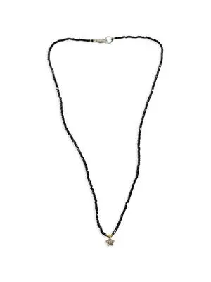 MADISON Star Pendant Beaded Necklace - Grey