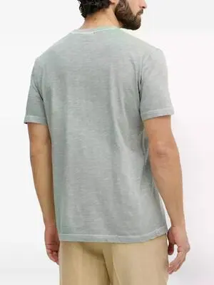 Gant Logo-embroidered Slub-texture T-shirt