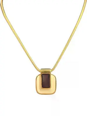 MADISON Tone Snake-chain Pendant Necklace - Gold