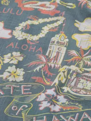 SUN SURF Graphic-print Short-sleeve Shirt