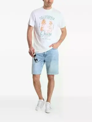 Guess Faded Effect Denim Shorts