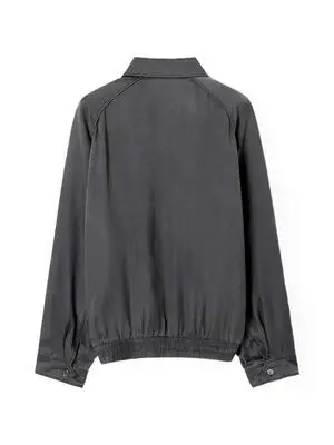SOLID HOMME Zip-up Elasticated Jacket - Grey
