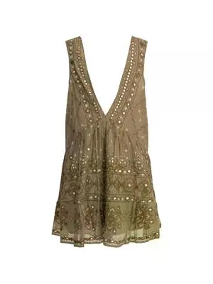 JULIET DUNN V-back Mini Dress