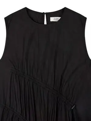 STUDIO TOMBOY Shirred Sleeveless Maxi Dress