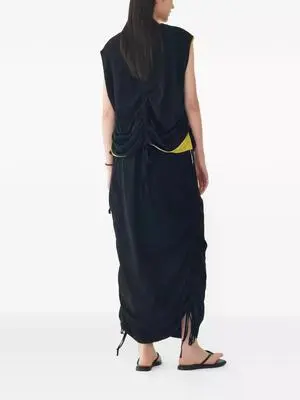 STUDIO TOMBOY Sleeveless Drawstring Detail Top