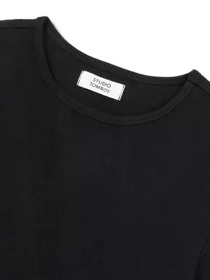 STUDIO TOMBOY Side-button T-shirt