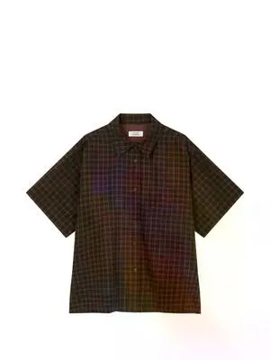 STUDIO TOMBOY Check Short-sleeve Shirt - Brown