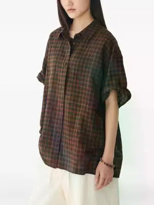 STUDIO TOMBOY Check Short-sleeve Shirt