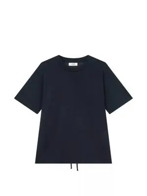 STUDIO TOMBOY Cut-out Drawstring T-shirt - Black