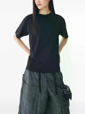 STUDIO TOMBOY Cut-out Drawstring T-shirt