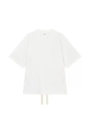 STUDIO TOMBOY Snap-fastening Strap T-shirt - White