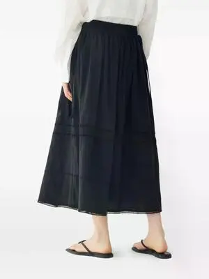 STUDIO TOMBOY Ladder-stitch Gathered Long Skirt