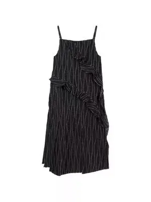 STUDIO TOMBOY Ruffled Wave-stitch Maxi Dress