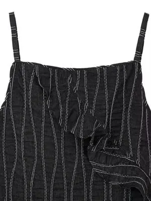 STUDIO TOMBOY Ruffled Wave-stitch Maxi Dress