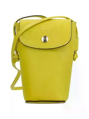 Longchamp Pure Leather Phone Case - Green