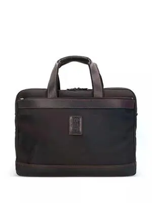 Longchamp L Boxford Leather-trim Briefcase - Black
