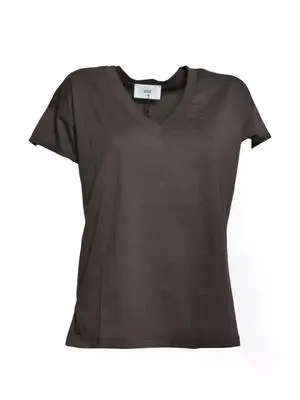 SOLOTRE V-neck Short-sleeve T-shirt - Brown