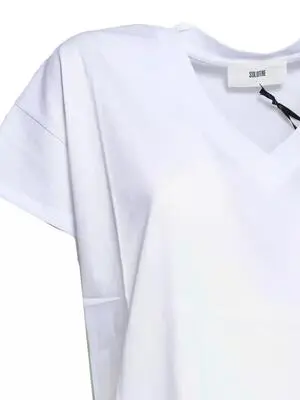 SOLOTRE Cotton V-neck T-shirt