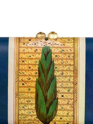 SILVIA FURMANOVICH Abalone Shell Marquetry Clutch