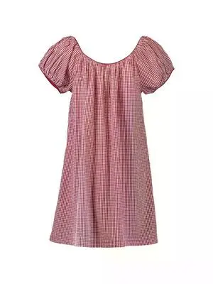 DÔEN Julia Gingham-print Mini Dress